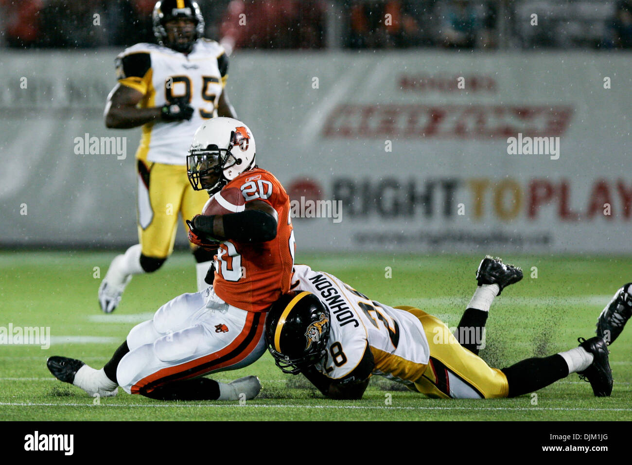 Sept. 18, 2010 - Vancouver, British Columbia, Canada - BC Lions #20 RB ...
