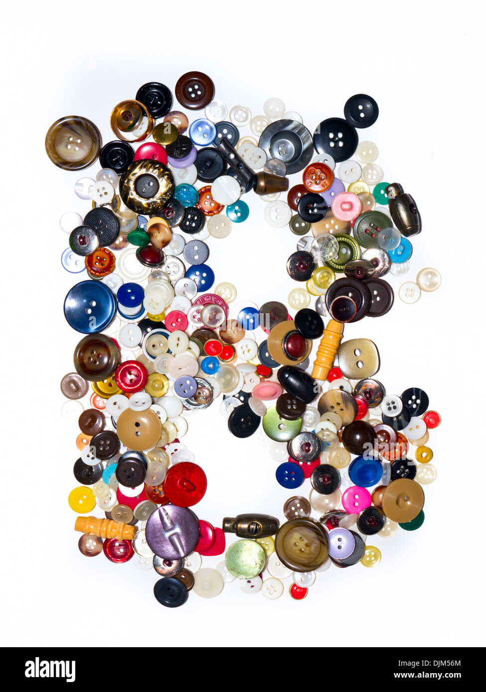 Letter B (Buttons Stock Photo - Alamy