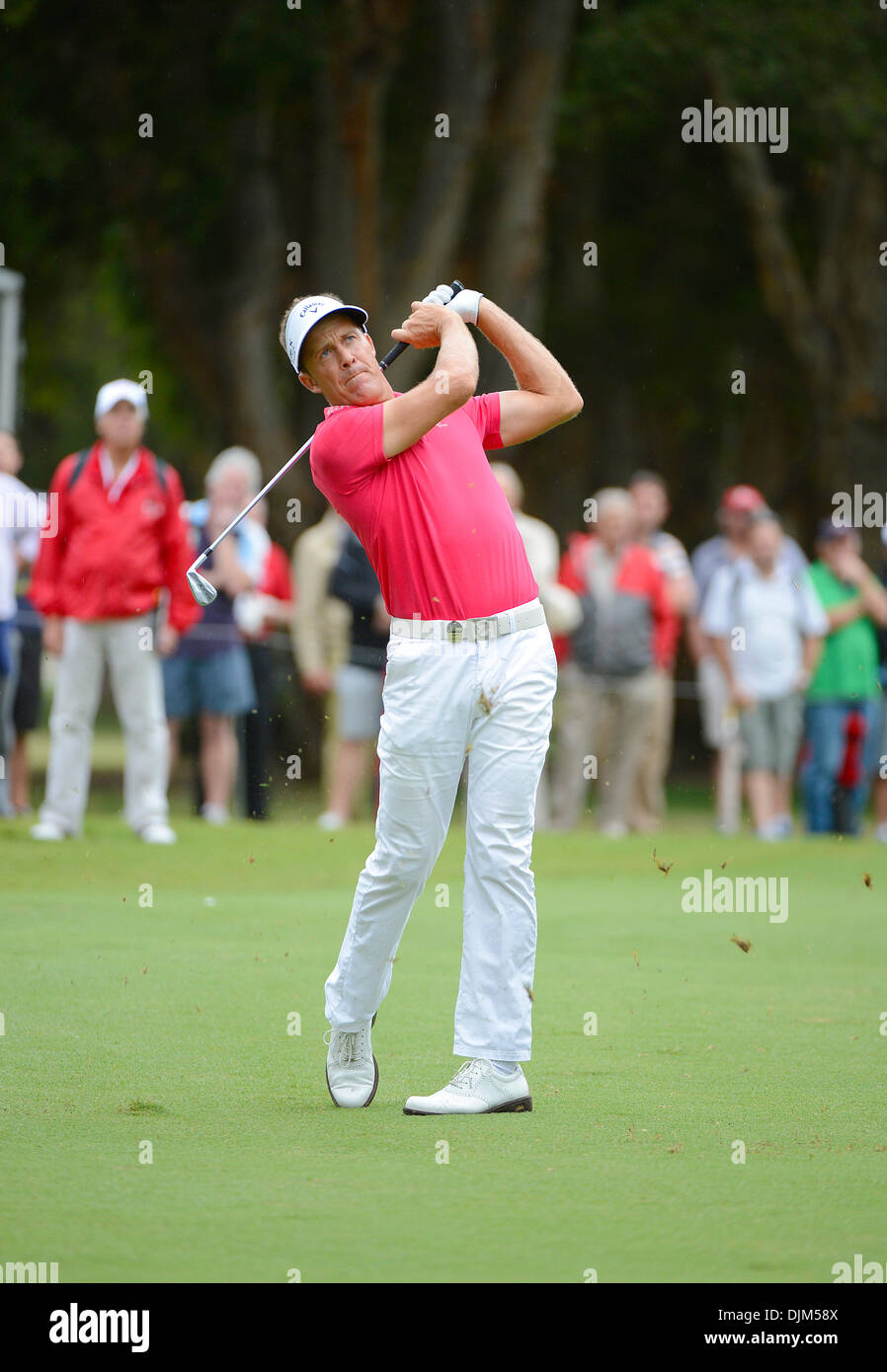 Sydney, Australia. Friday 29th November, 2013. Stuart Appleby plays his ...