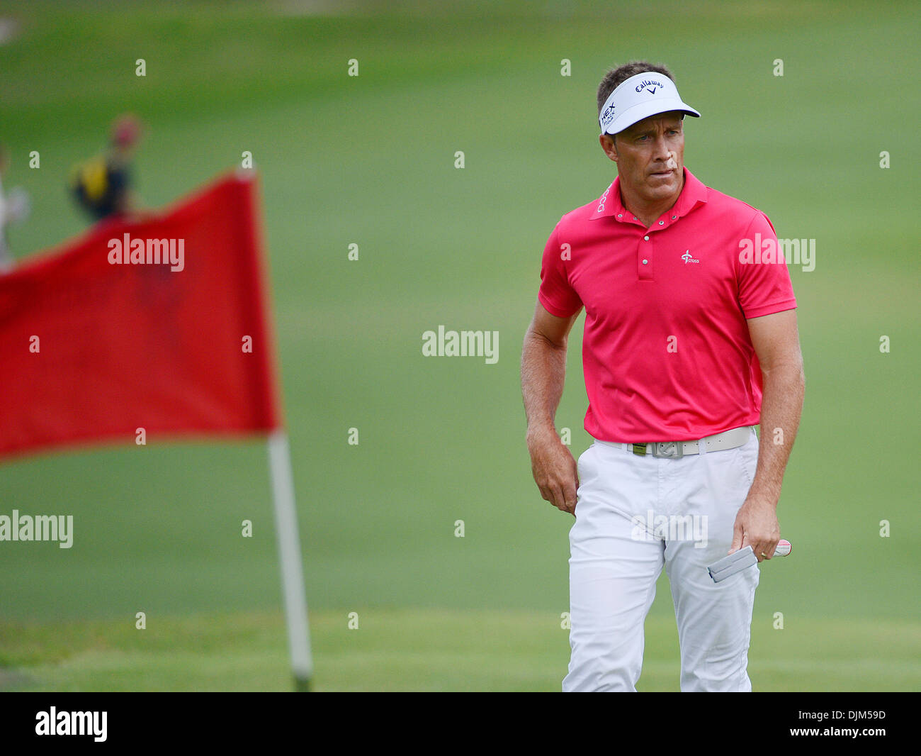 Sydney, Australia. Friday 29th November, 2013. Stuart Appleby in action ...