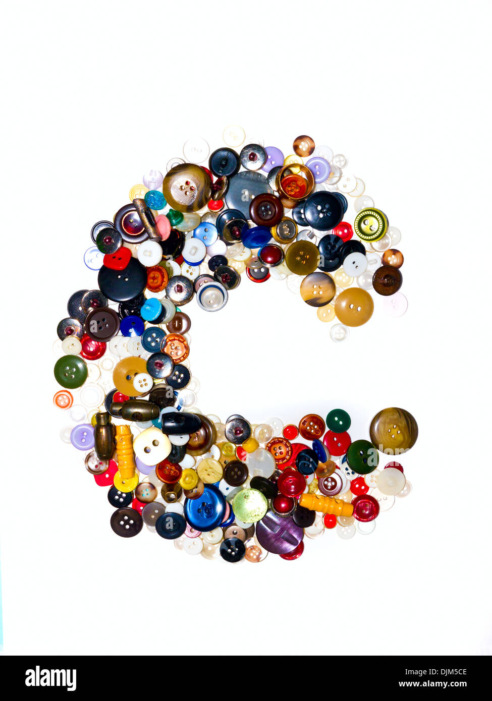 Letter C (Buttons Stock Photo - Alamy