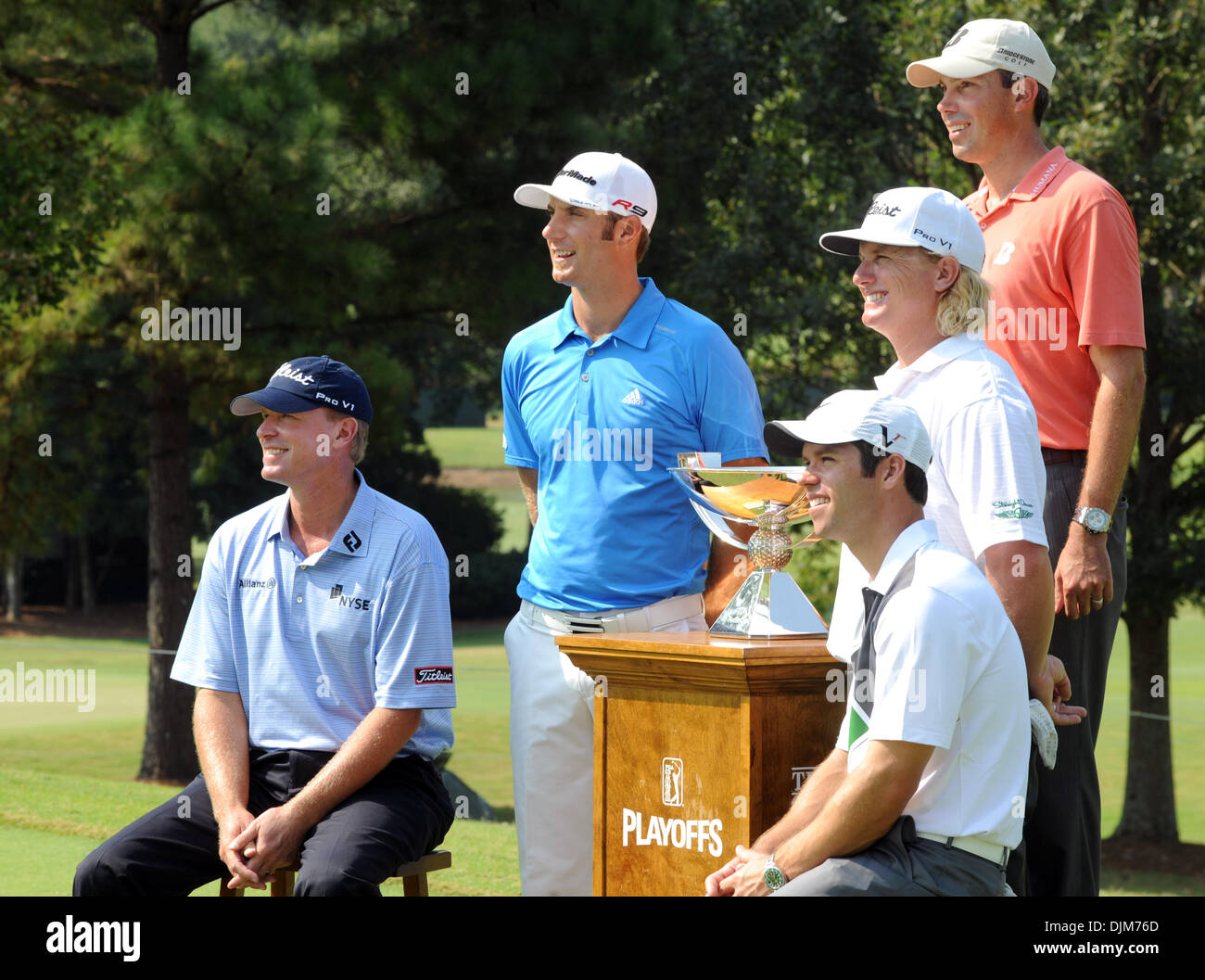 Sept. 22, 2010 - Atlanta, GEORGIA, U.S. - The top five PGA golfers ...