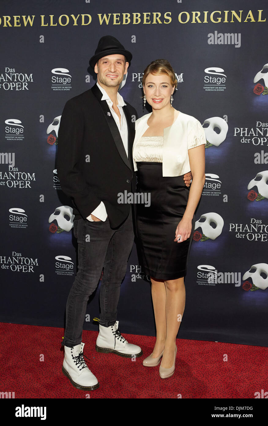 Hamburg, Germany. 28th Nov, 2013. Actors from the musical "Rocky" Drew ...