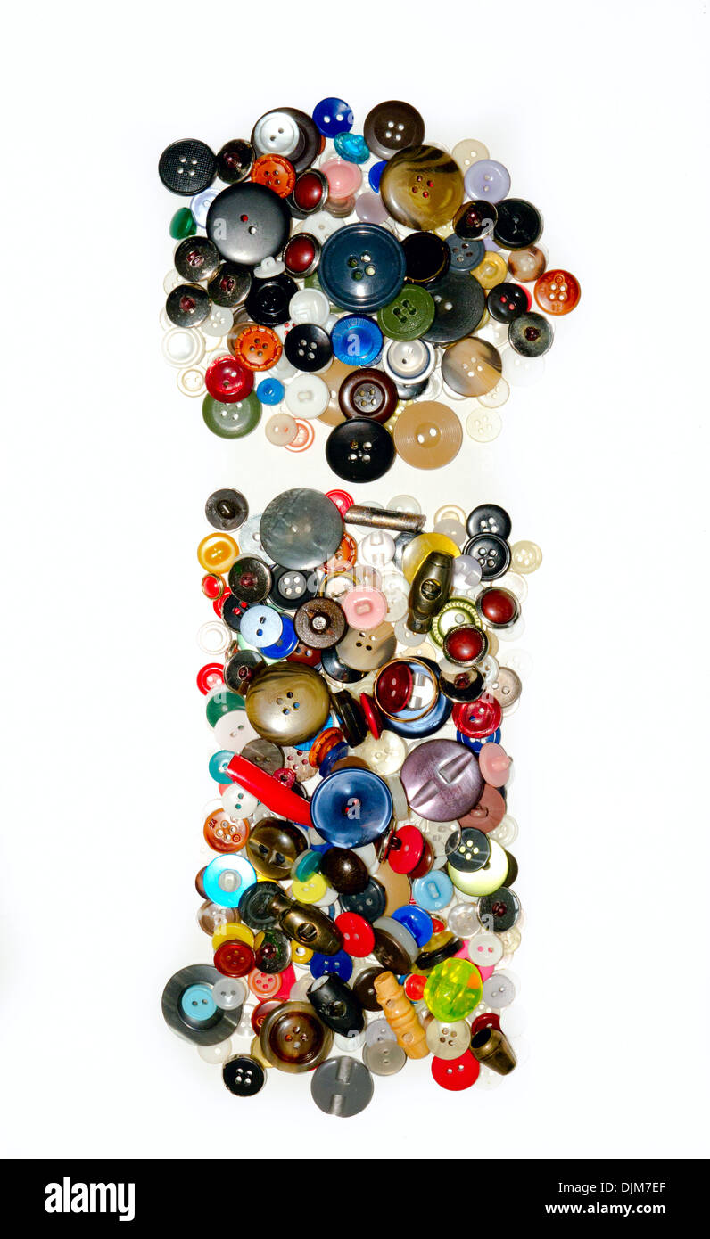 Letter I (Buttons Stock Photo - Alamy