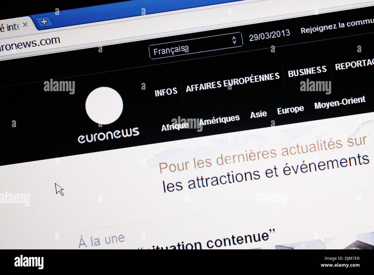 Euronews tv channel hi-res stock photography and images - Alamy