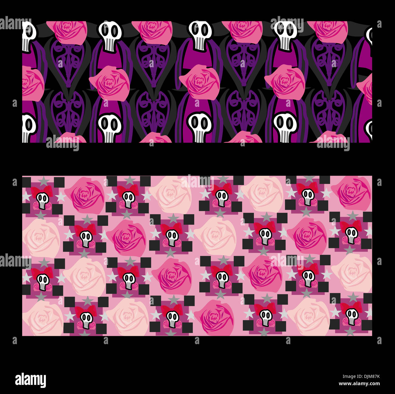 Abstract Emo Pattern Background Skull High Resolution Stock Photography ...