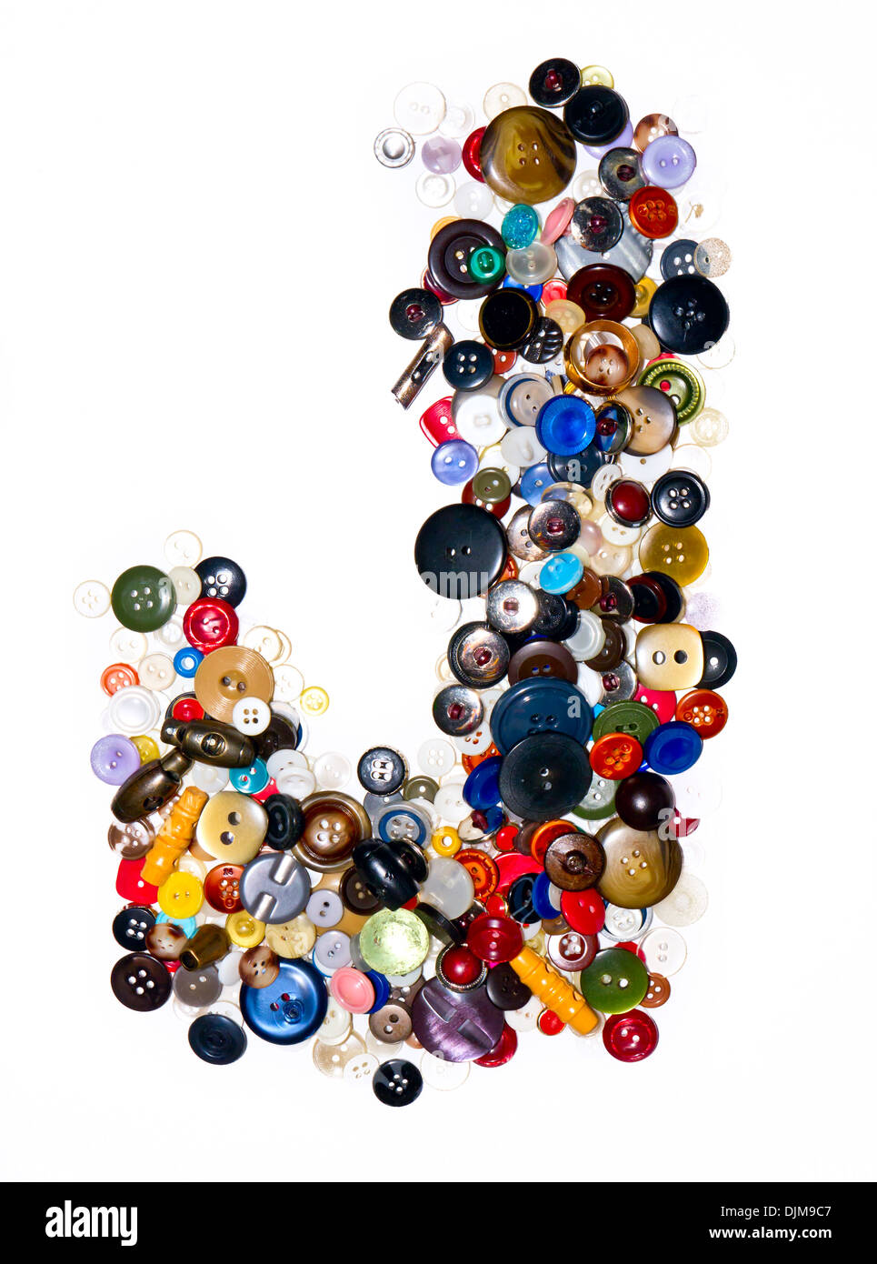 Letter J (Buttons Stock Photo - Alamy
