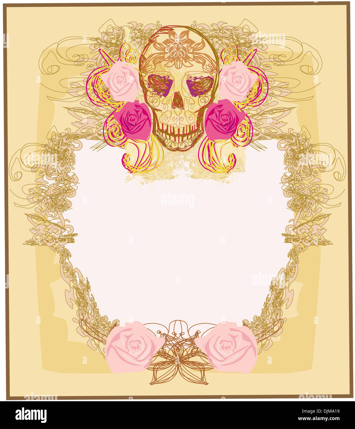 Day of the Dead card Stock Photo - Alamy