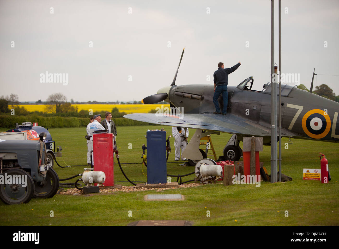 A Sea Hurricane ex-RAF aircraft at a Shuttleworth Collection air ...