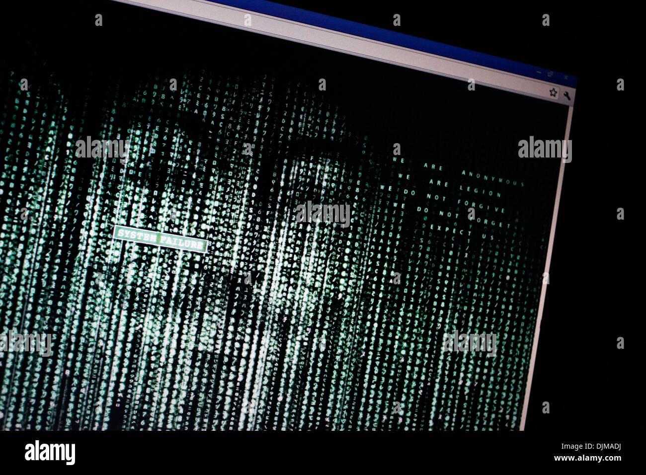 Anonymous, computer, illegal, internet, web, code Stock Photo - Alamy