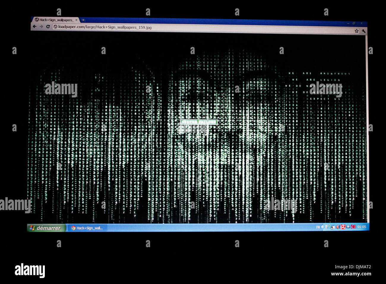 Anonymous computer hi-res stock photography and images - Alamy