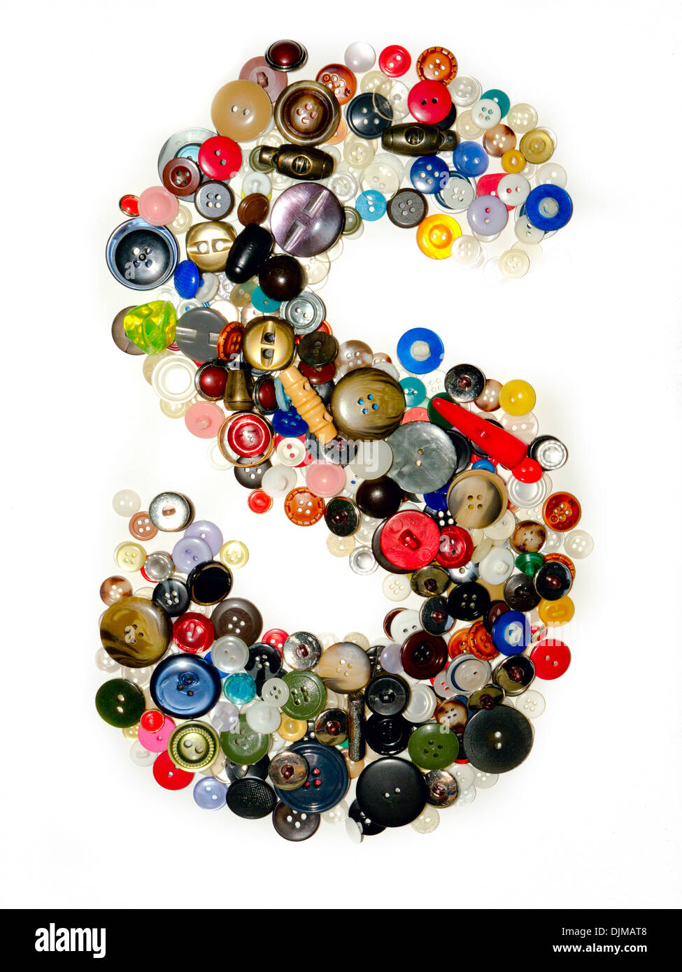 Letter S (Buttons Stock Photo - Alamy
