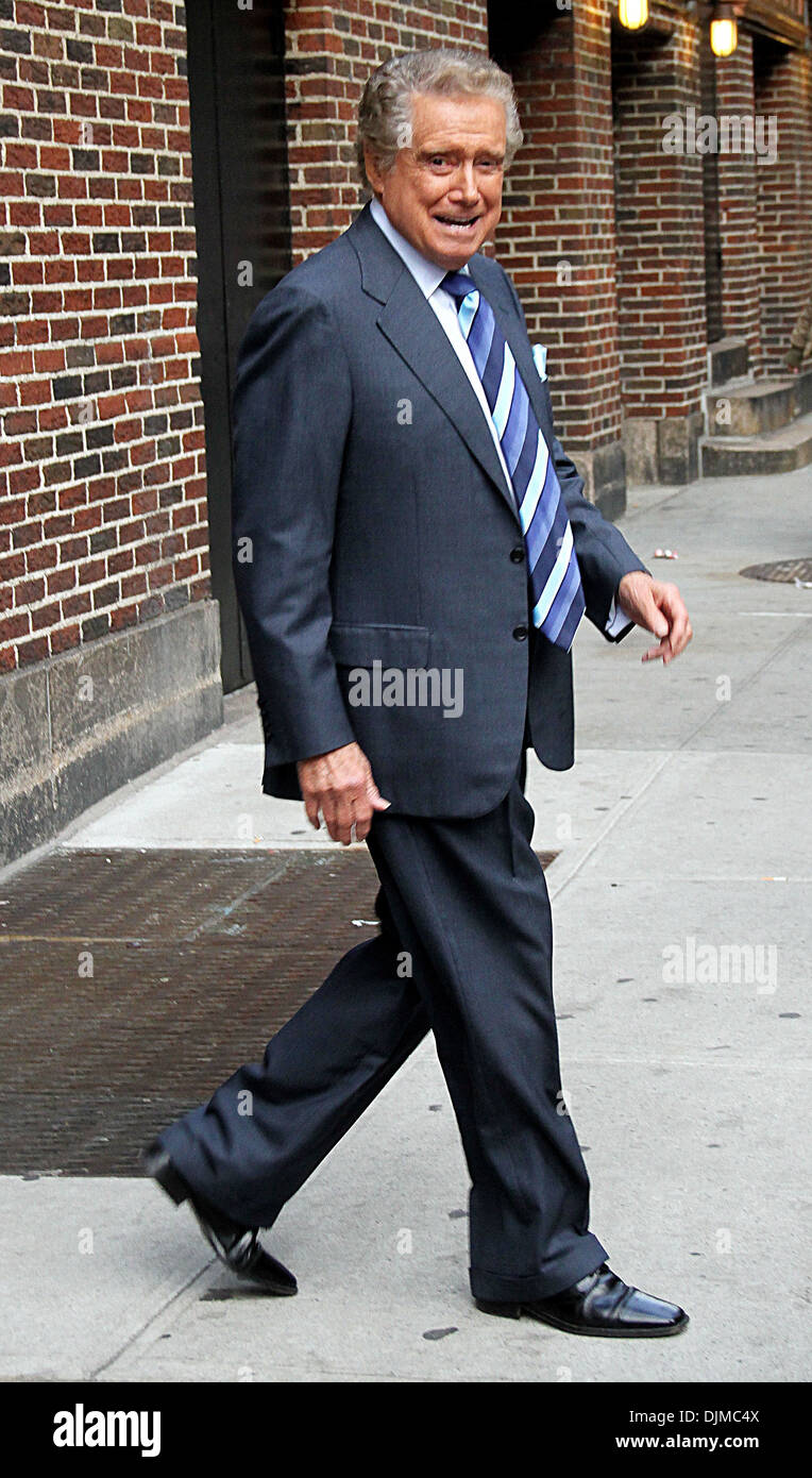 Regis Philbin Celebrities arrive at Ed Sullivan Theater for 'The Late ...