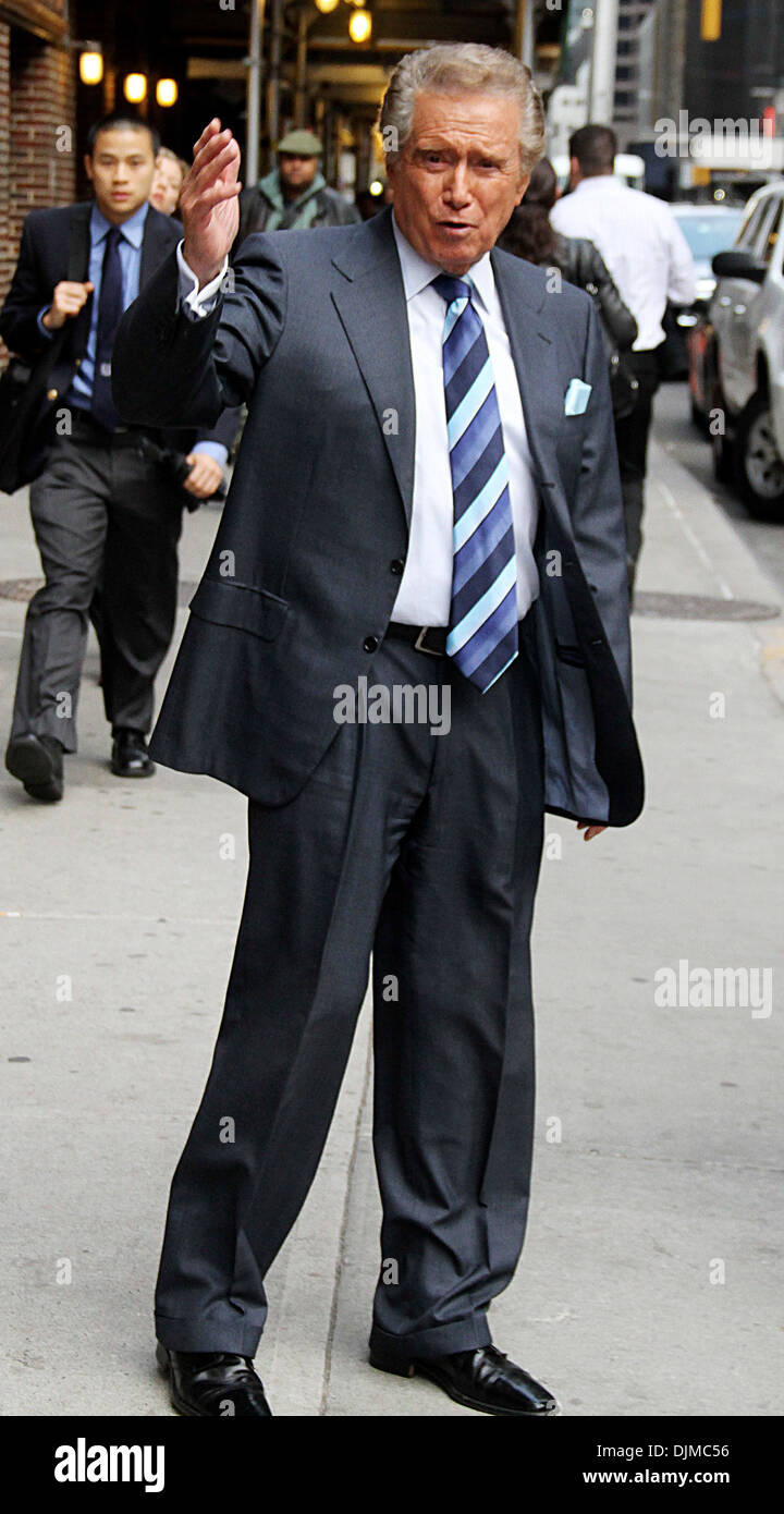 Regis Philbin Celebrities arrive at Ed Sullivan Theater for 'The Late ...
