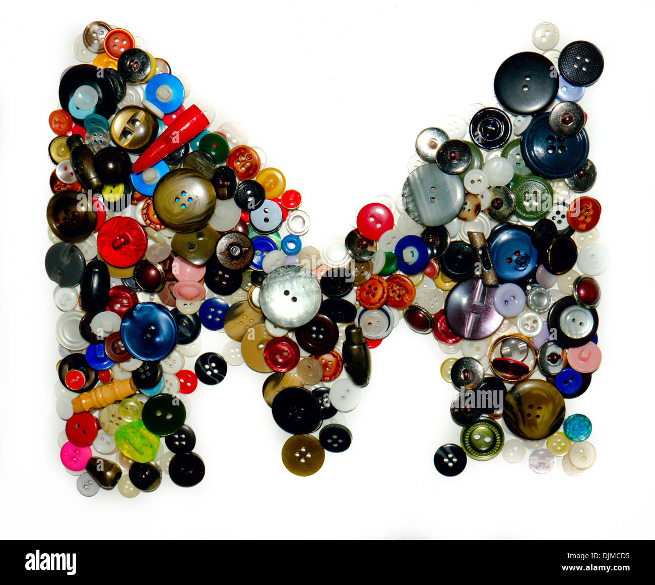 Letter m buttons Cut Out Stock Images & Pictures - Alamy