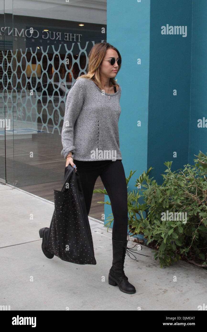 Miley Cyrus out and about in Los Angeles Los Angeles, California - 24. ...