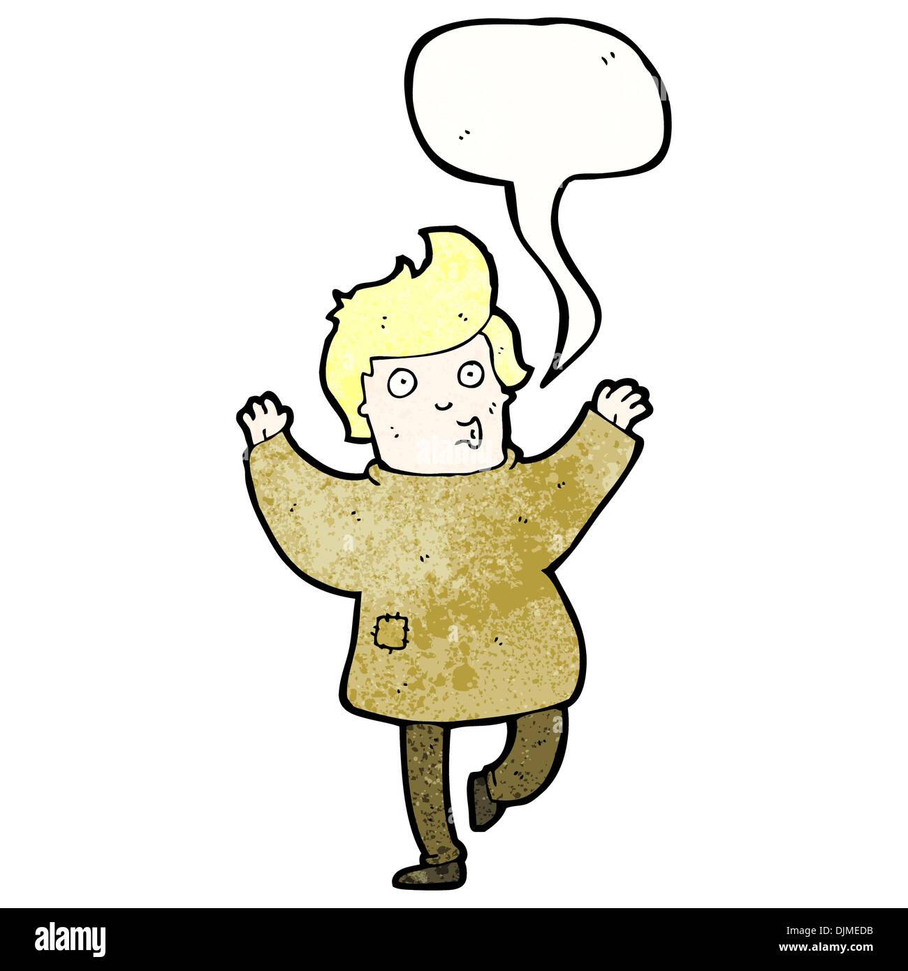 Retro cartoon with texture. Isolated on White Stock Vector Image & Art ...