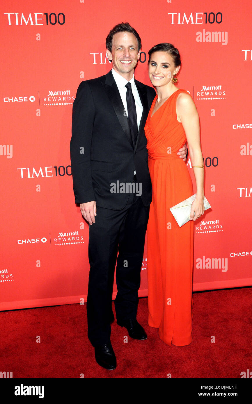 Seth Meyers and Alexi Ashe 2012 Time 100 Gala held at Frederick P Rose ...