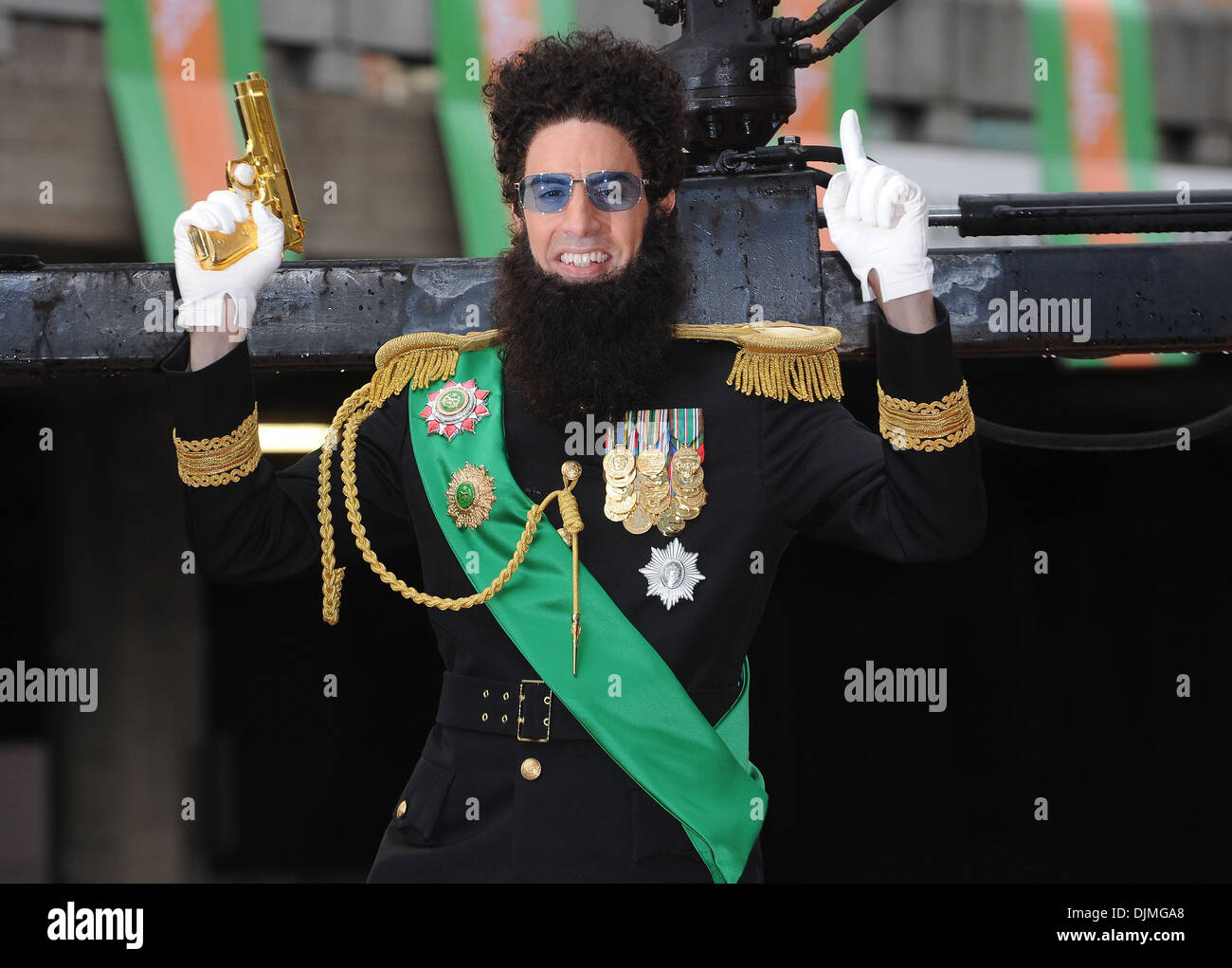 Sacha Baron Cohen dressed as Admiral General Aladeen World premiere of ...