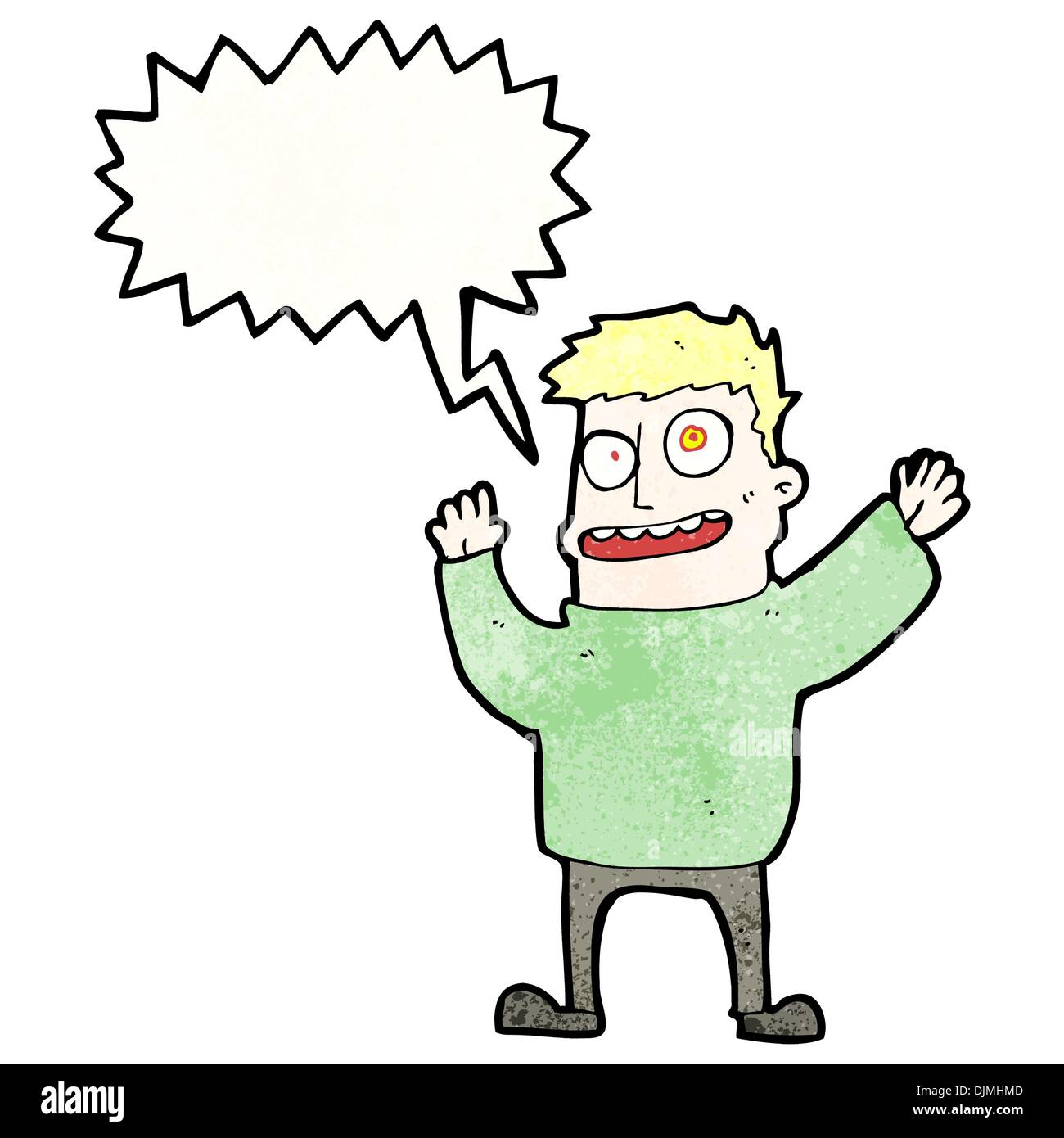 Retro cartoon with texture. Isolated on White Stock Vector Image & Art ...