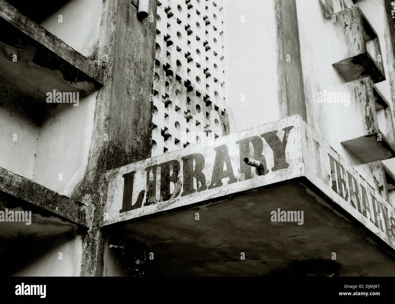 Old library in Fort Kochi Cochin in Kerala in India in South Asia ...