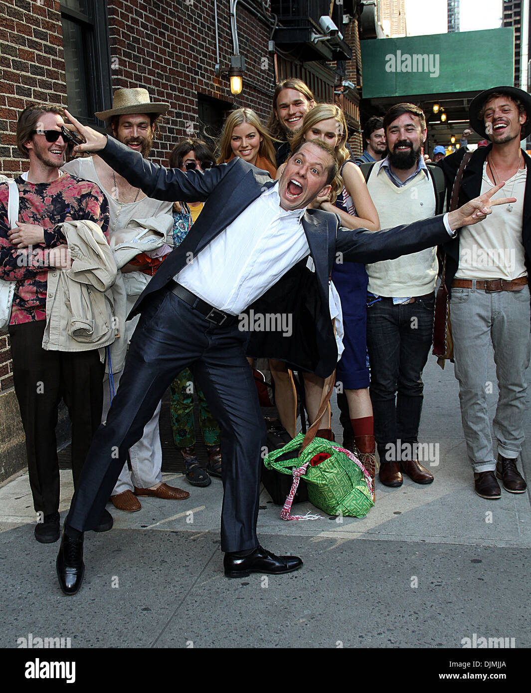 Two and a Half Men actor Jon Cryer arrives at Ed Sullivan Theater for ...