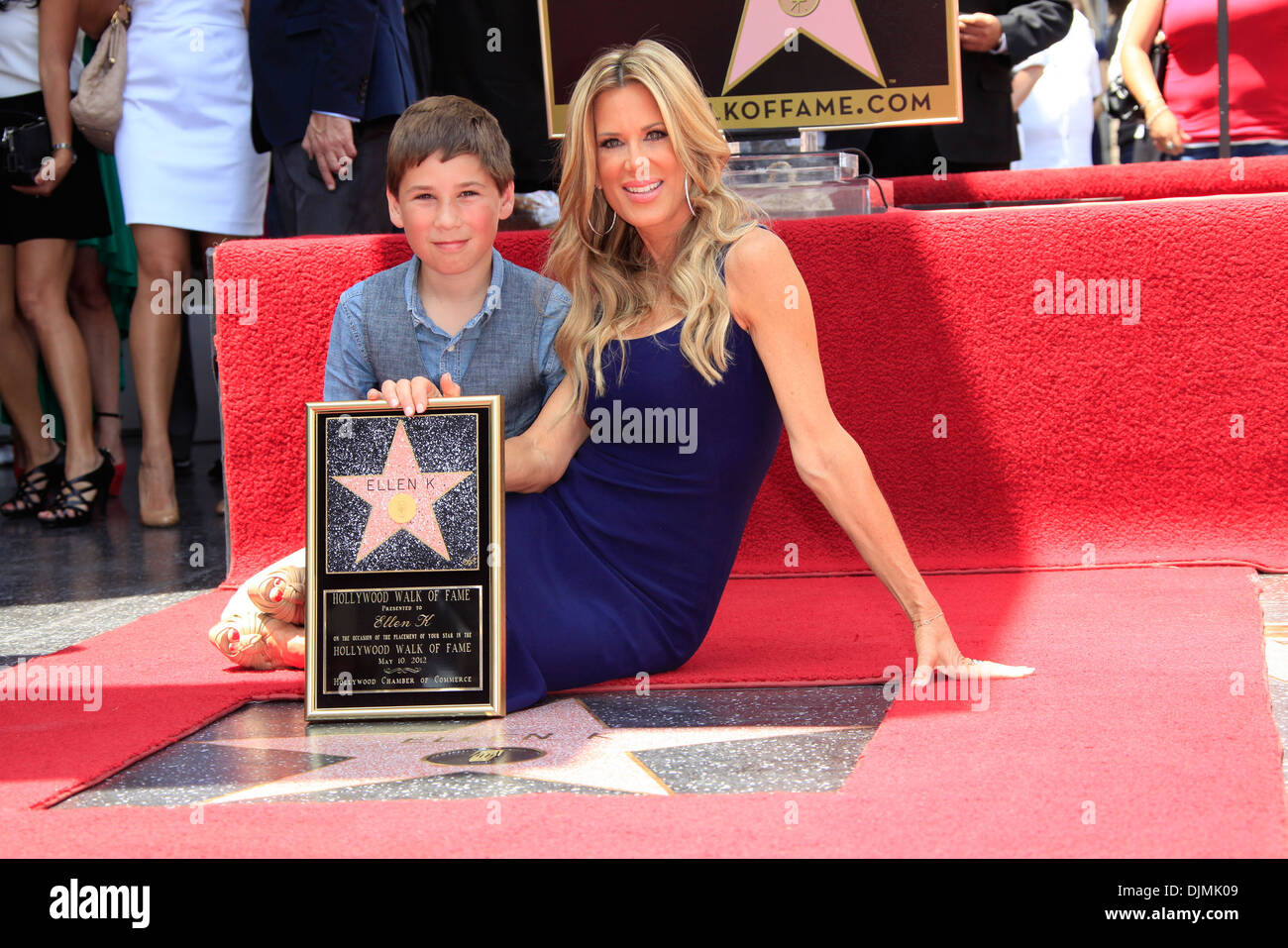 Radio personality Ellen K son Calvin at ceremony honoring radio ...