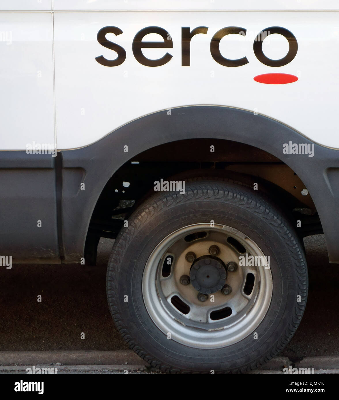 Serco prison van parked outside court building in London Stock Photo ...