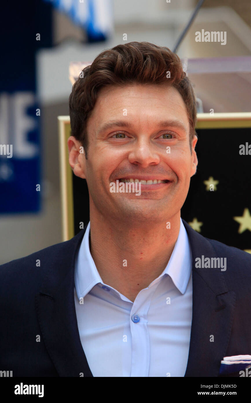 Ryan Seacrest at ceremony honoring radio personality Ellen K with a ...