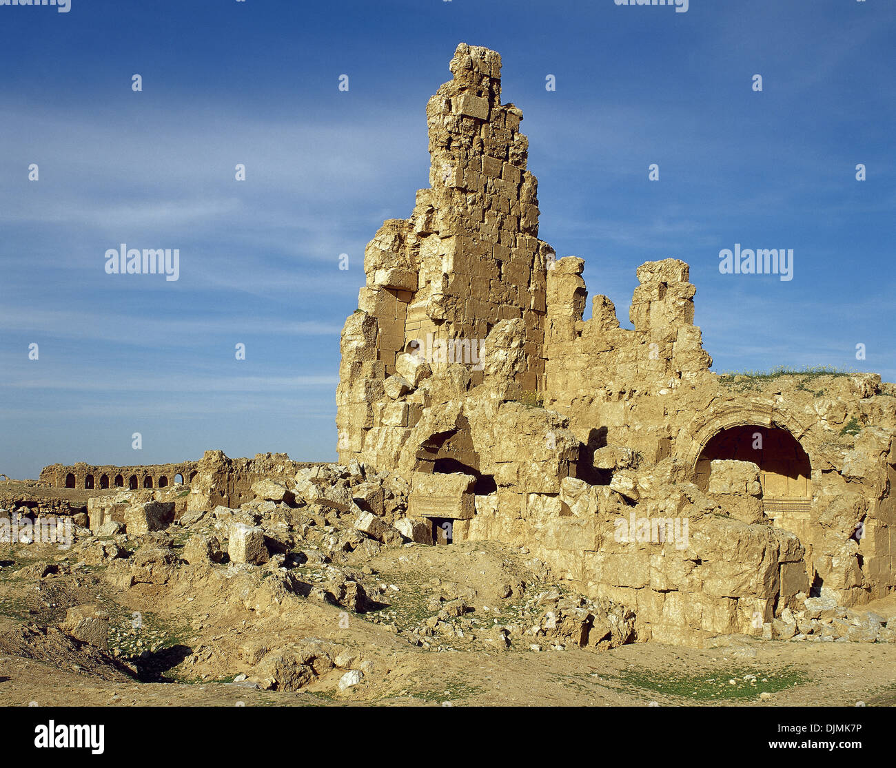 Syria. Resafa. Basilica of Saint Sergius. 5th century. Byzantine period ...