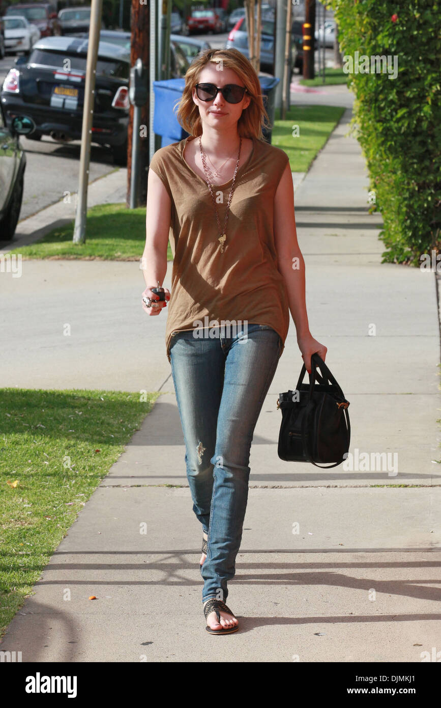 Emma roberts seen wearing sheer hi-res stock photography and images - Alamy