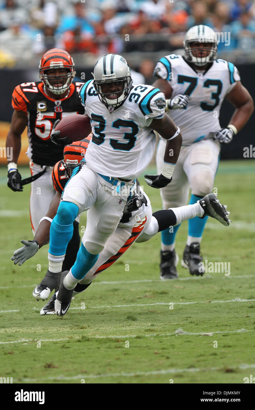 September 26, 2010; Carolina Panthers running back Mike Goodson (33 ...
