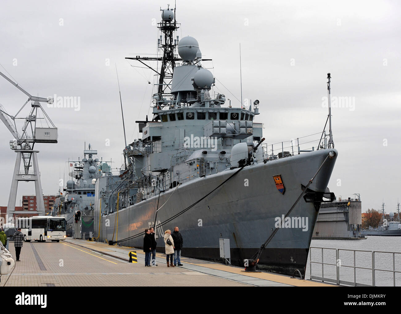 Wilhelmshaven, Germany. 29th Nov, 2013. The frigate "Emden" is docked ...