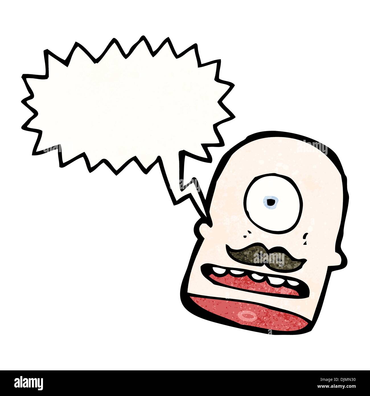 Retro cartoon with texture. Isolated on White Stock Vector Image & Art ...