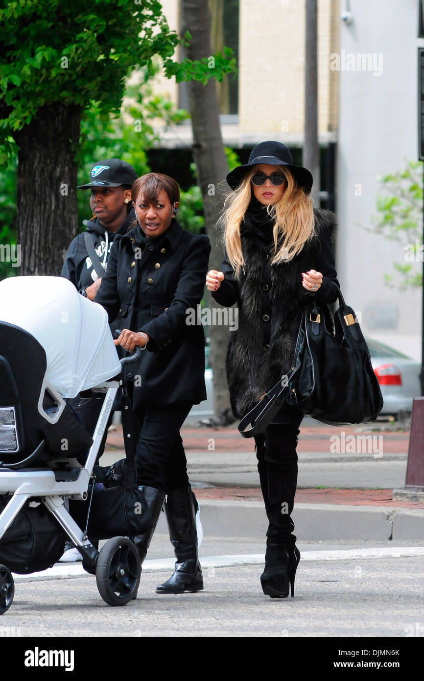 Rachel Zoe out and about in Manhattan with her son and nanny New York ...