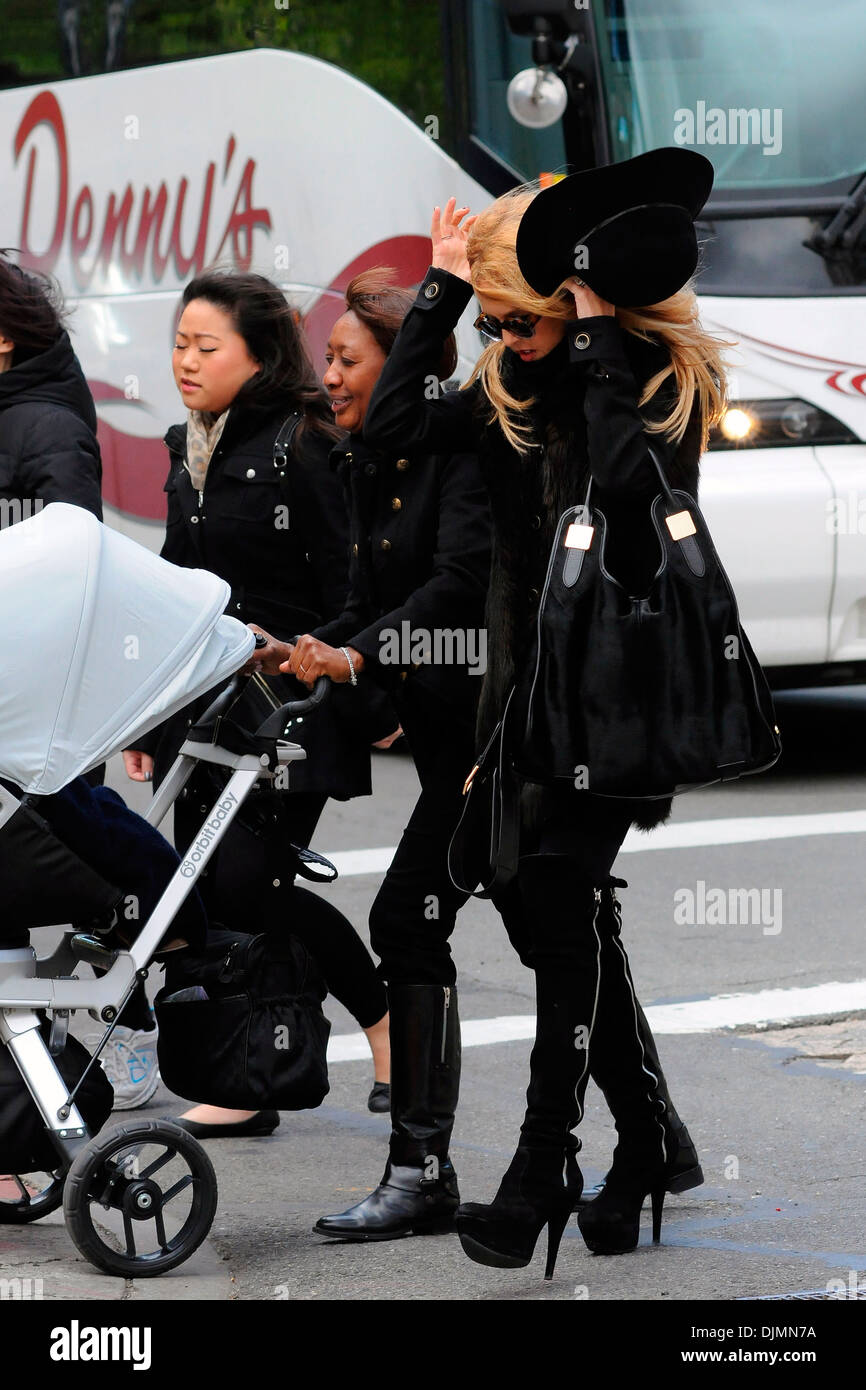 Rachel Zoe out and about in Manhattan with her son and nanny New York ...