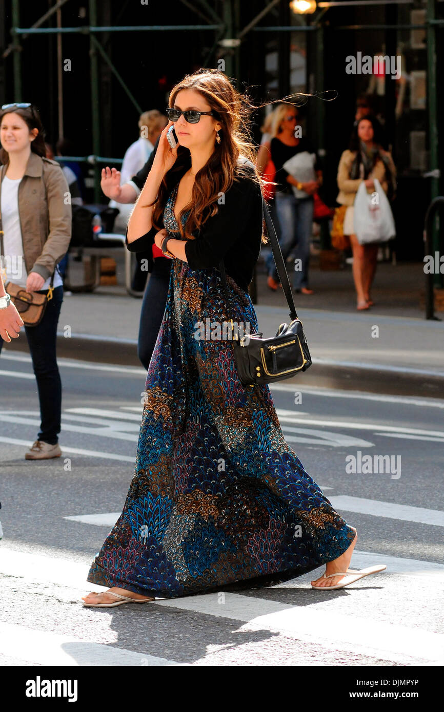 Nina Dobrev star of 'The Vampire Diaries' looking stylish while out and ...