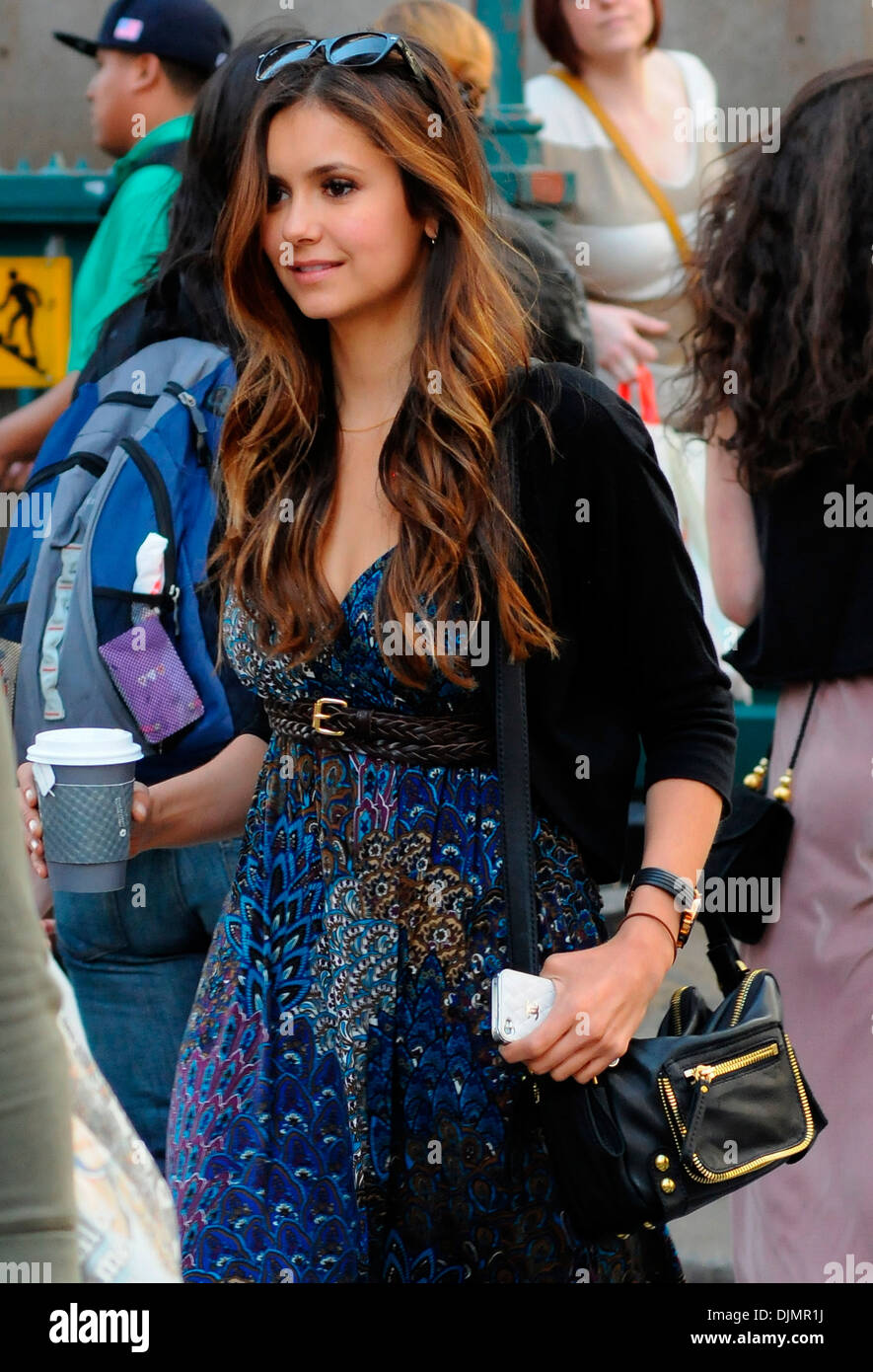 Nina Dobrev star of 'The Vampire Diaries' looking stylish while out and ...