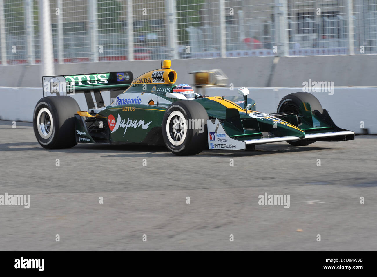 July 10, 2010 - Toronto, Ontario, Canada - Takuma Sato enters Pit Lane ...