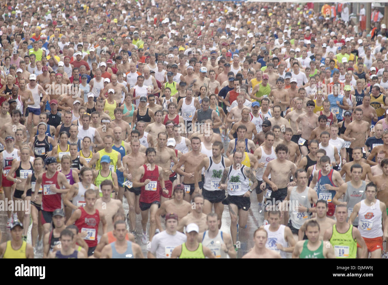 July 24, 2010 - Davenport, Iowa, U.S. - Runners make their way past the ...