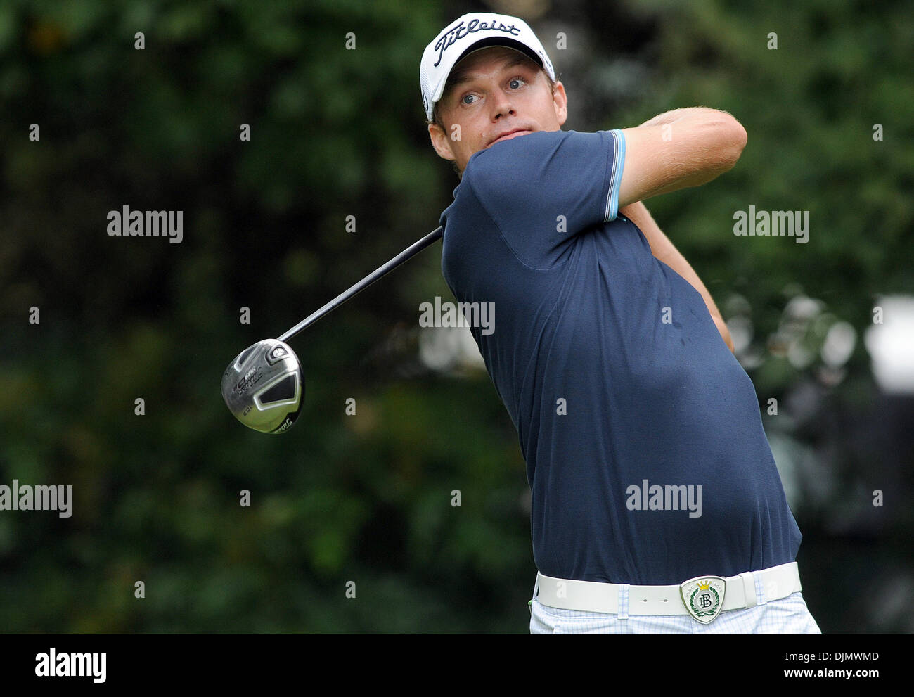 Sept. 26, 2010 - Atlanta, GEORGIA, U.S. - Nick Watney of the US follows ...
