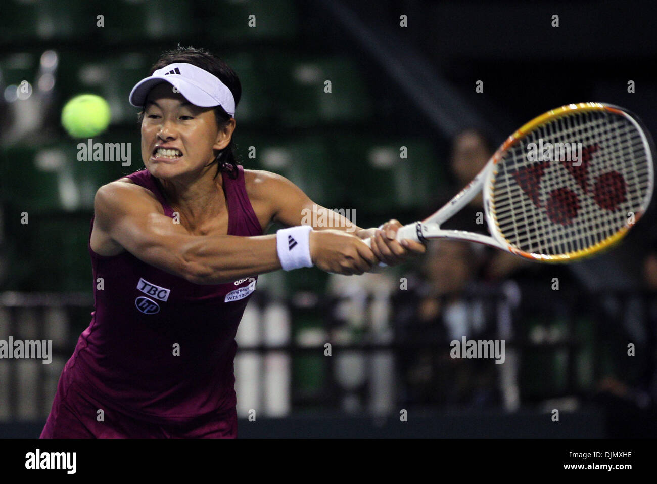 Sep 27, 2010 - Tokyo, Japan - KIMIKO DATE KRUMM of Japan returns a shot ...