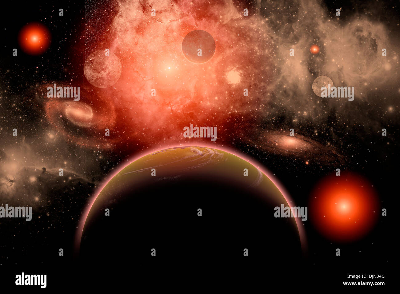 Space planets stars hi-res stock photography and images - Alamy