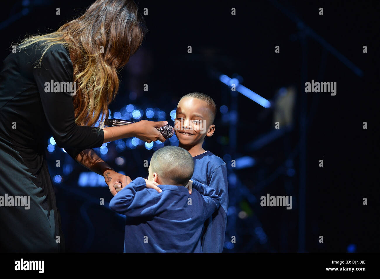 Monica brought her sons Ramone and Romello on stage during her ...