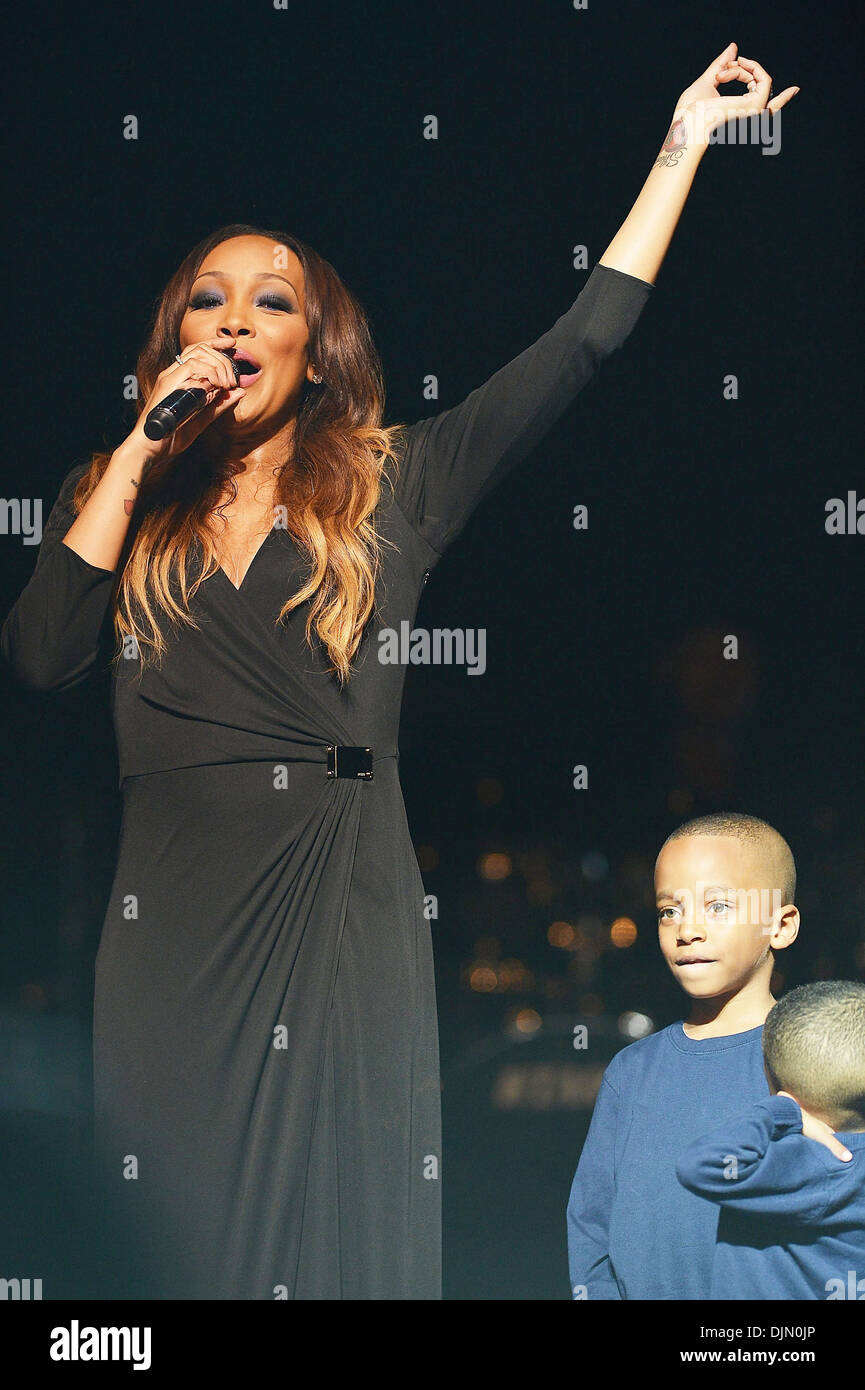 Monica brought her sons Ramone and Romello on stage during her ...