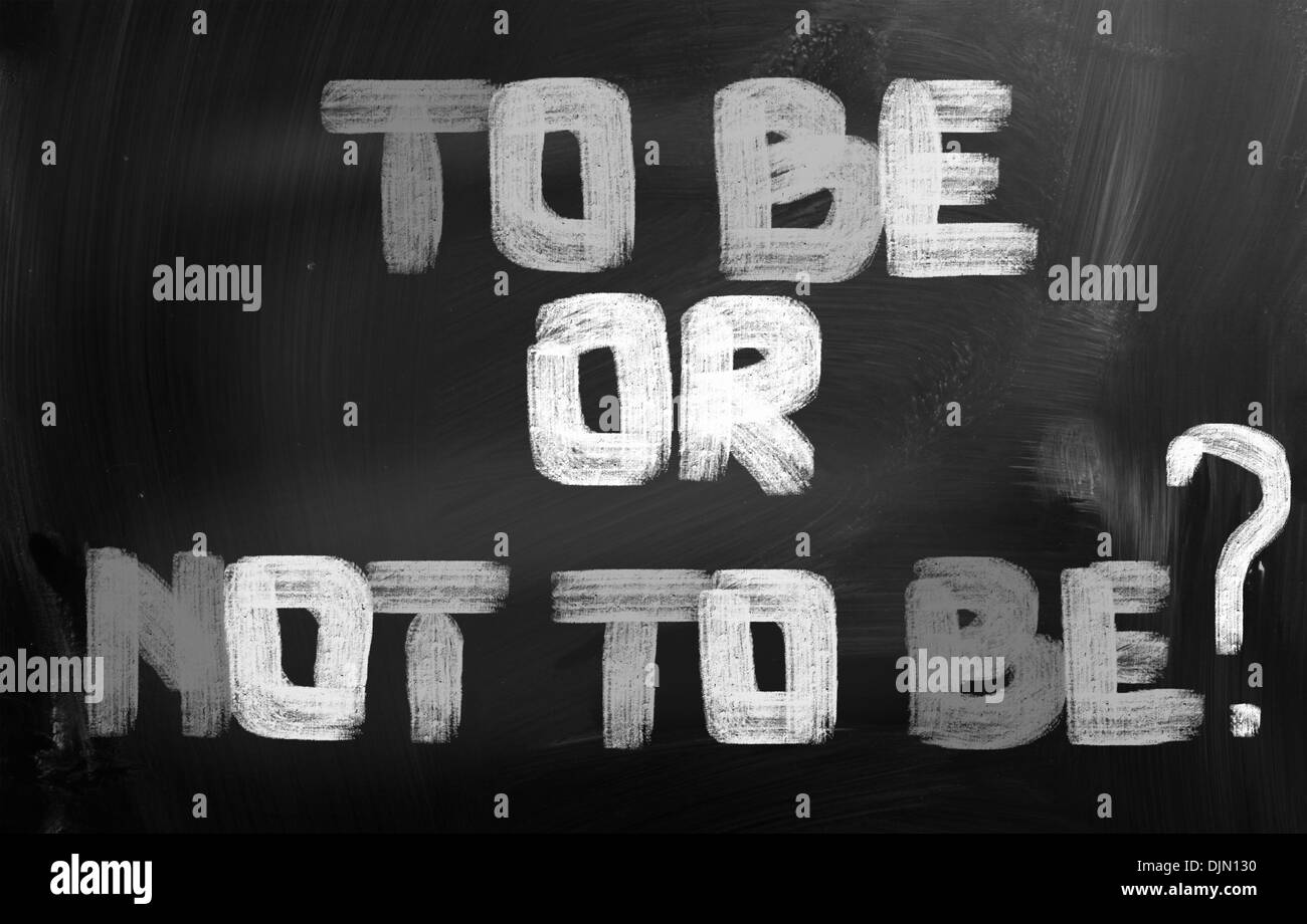 To Be Or Not To Be Concept Stock Photo Alamy to-be-or-not-to-be-concept-stock-photo-alamy