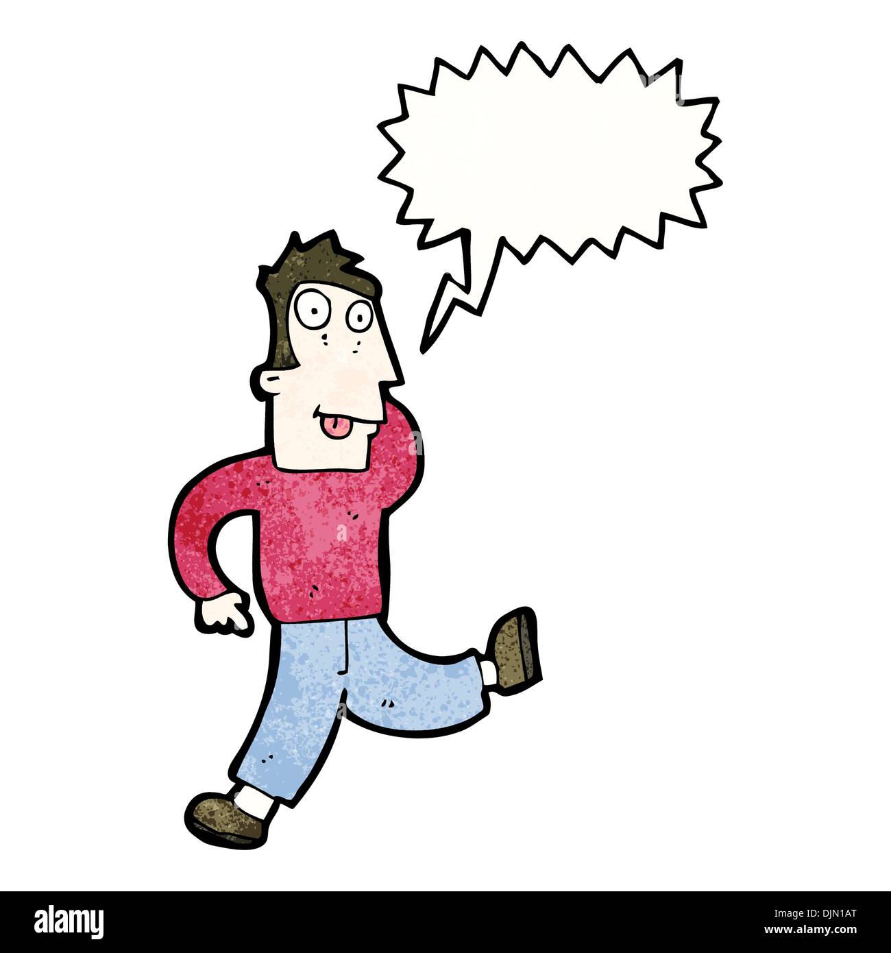 Retro cartoon with texture. Isolated on White Stock Vector Image & Art ...