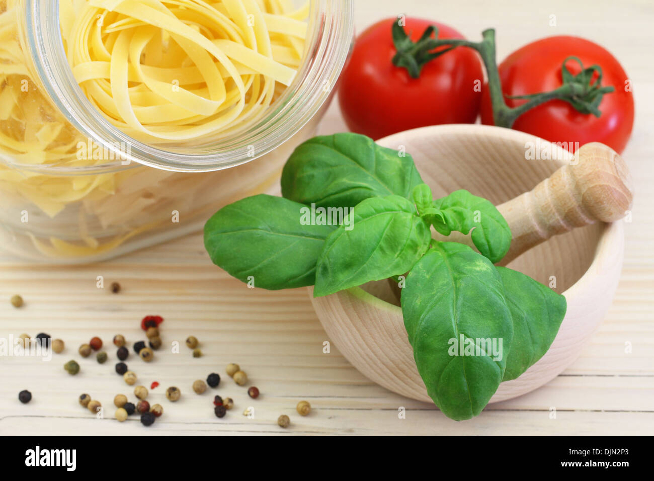 Selection of Italian ingredients Stock Photo - Alamy