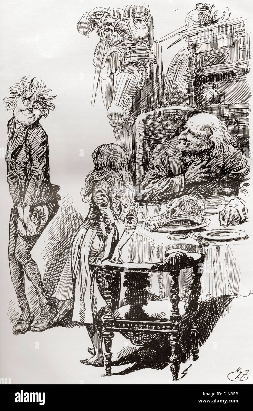 Kit Illustration By Harry Furniss For The Charles Dickens Novel The