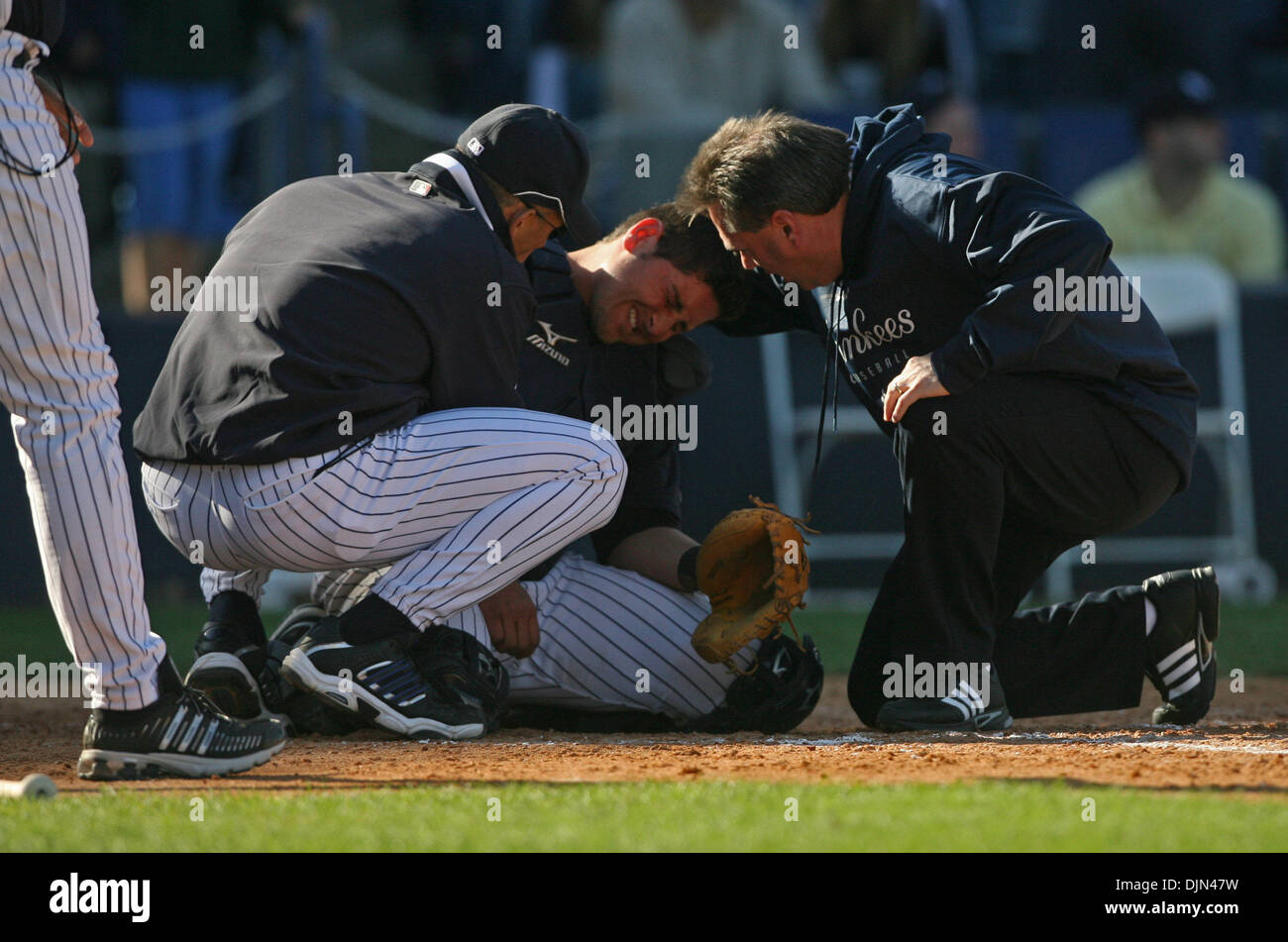 Mar 08, 2008 - Tampa, Florida, USA - New York Yankees catcher FRANCISCO ...